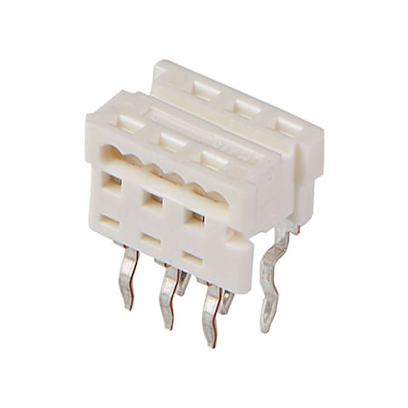 Molex Board Connector, 6 Contact(S), 2 Row(S), Female, Straight, 0.1 ...