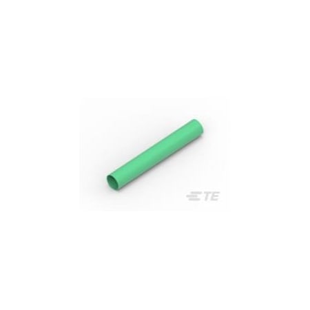 Raychem Heat Shrink Tube, Single Wall, 2:1 I.D. Shrink Ratio, Green ...