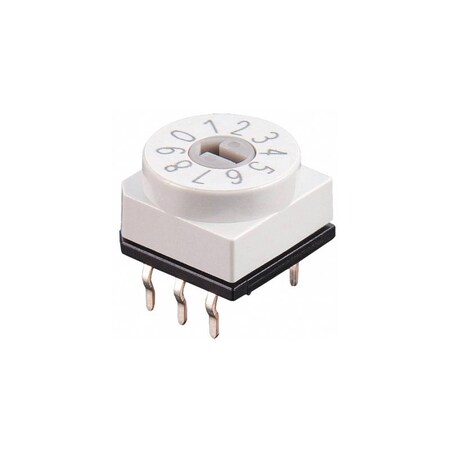 Apem Inc Rotary Coded Switch, 10 Positions, Bcd Complement, On-On ...