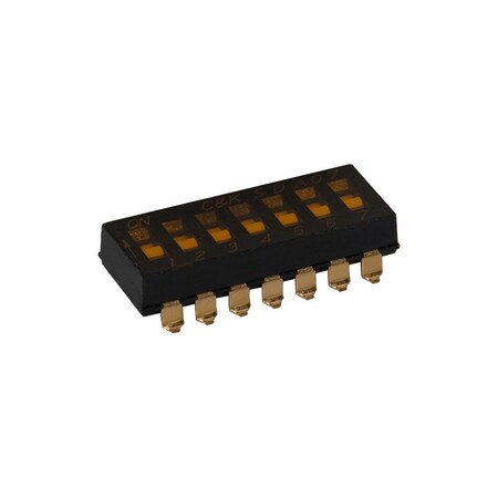 C&K Components Slide Dip Switch, 12 Switches, Spst, Latched, 0.1A, 5Vdc ...