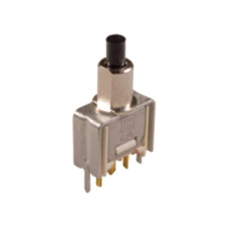 C&K Components Pushbutton Switch, Spdt, Momentary, 1A, 28Vdc, Solder ...