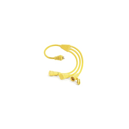 Woodhead SOOW; Molded W-Splice Locking Extension Cord, 12 AWG, 12/3, 3 ...
