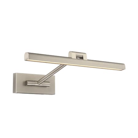 Dweled Reed 17in LED Adjustable Picture Light 3000K in Brushed Nickel ...