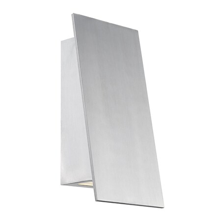 Dweled Slant 11in LED Indoor and Outdoor Wall Light 3000K in Brushed ...