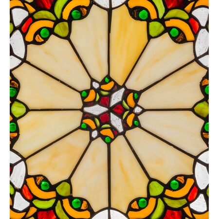 Meyda Tiffany 19W X 18"H Middleton Medallion Stained Glass Window ...