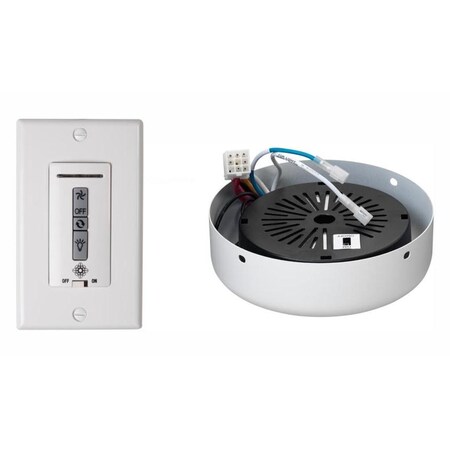 Monte Carlo Hard-Wired Wall Remote Control Receiver Rubberized White ...