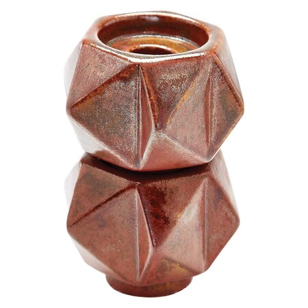 Dimond Russet Bronze small Ceramic star Candle Holders - set Of 2 ...