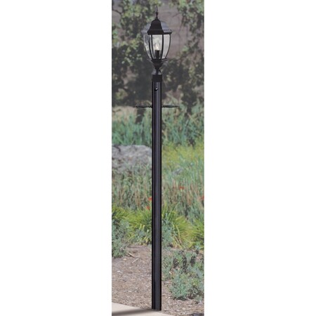 Craftmade 84in Fluted Direct Burial Post w/ Photocell in Textured Black ...