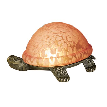 Meyda Tiffany 4H Turtle Art Glass Accent Lamp" 18005 | Zoro