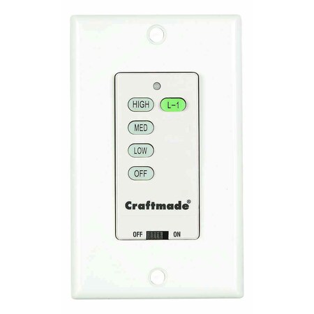 Craftmade White UCI Ceiling Fan Wall Control UCI-WALL | Zoro