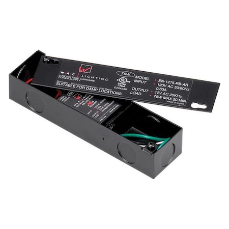 Wac Us 12 Volt Enclosed Electronic Transformer - 75 Watt Maximum Load ...