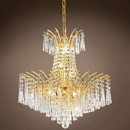 Joshua Marshal Flamingo 8 Lght 19 Gold Chandelier w/Clear European ...
