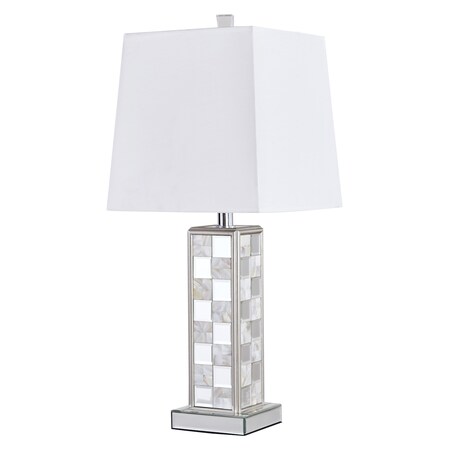 Elegant Decor Sparkle 13 Inch 1-Light Table Lamp With Trapezoid Shape ...