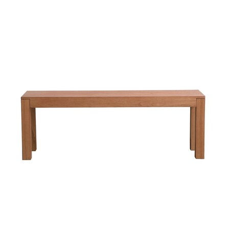 Elegant Decor 50 Inch Wooden Bench In Cherry AF110150CY | Zoro