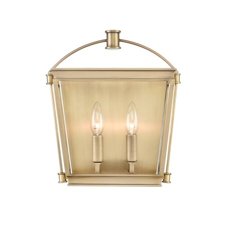 Alora Manor Brass Wall sconce WV312202VB | Zoro