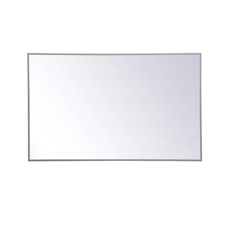 Elegant Decor Metal Frame Rectangle Mirror 30 Inch X 48 Inch In Grey ...