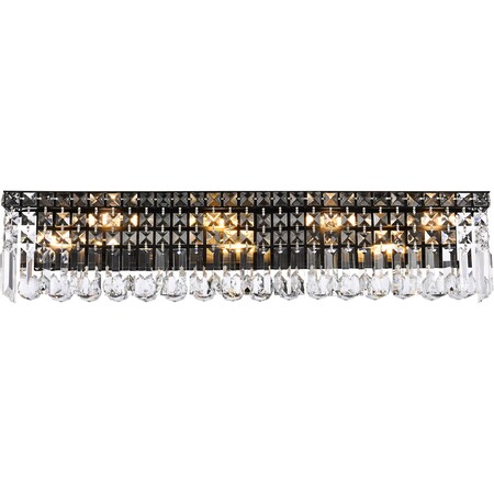 Elegant Lighting Maxime 30 Inch Black Wall Sconce V2032W30BK/RC | Zoro