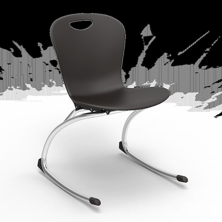 Virco ZUMA® Series 18" Rocking Chair, 5th Grade - Adult - Black Seat ...