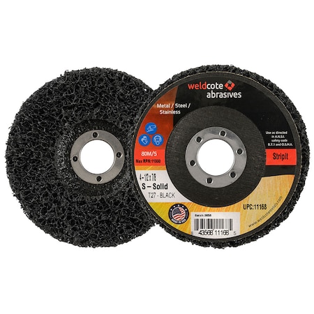 Weldcote Surface Conditioning Wheel 4-1/2 X 5/8-11 S-Solid Stripit ...