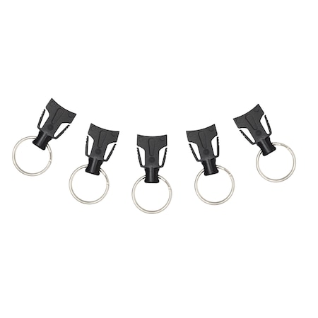 Key-Bak 5-Pack key ring set for Quik Connect retractable keychain ...