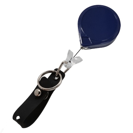 Key-Bak Round HD Super Duty MINI-BAK, Blue, Swivel Clip, Hi-Capacity ...