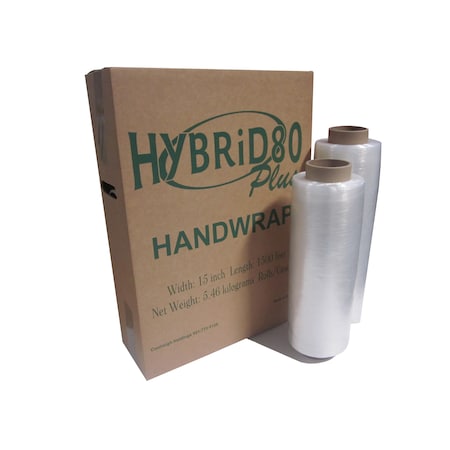 Western Plastics Film Hybrid80 Plus 3"Core 14.5"x1500', PK4 HPL05 | Zoro