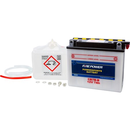 Firepower Battery W/Acid Cb7B-B 12V Heavy Duty 490-2158 | Zoro