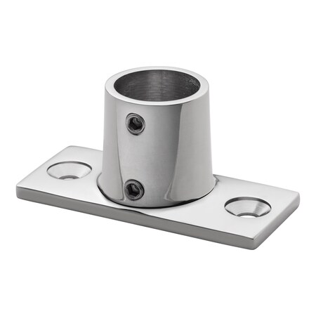 Whitecap 90 Degree 2-Hole Rectangular Base Rail Fitting 6194 | Zoro