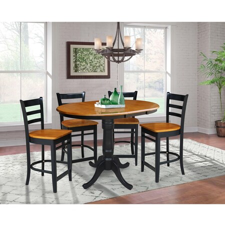 International Concepts 36 in. Round Counter Height Extension Dining ...