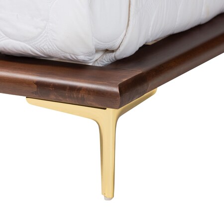 Baxton Studio Channary Mid-Century Modern Walnut Brown Finished Wood ...