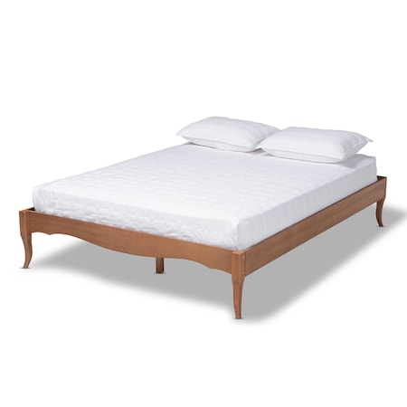 Baxton Studio Marieke VAsh Walnut Finished Queen Size Wood Bed Frame ...