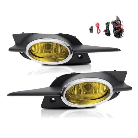 Winjet Fog Lights - Yellow Wiring Kit Included CFWJ-0317-Y | Zoro