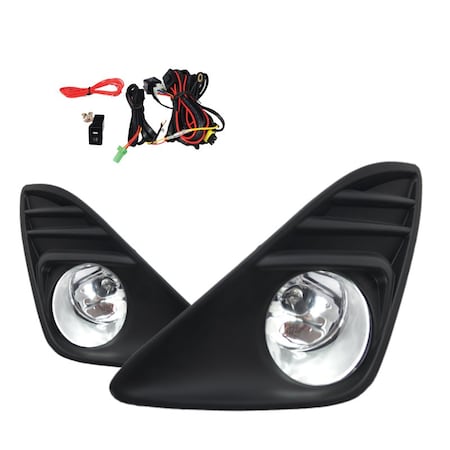 Winjet Fog Lights - Clear - Wiring Kit Included CFWJ-0266-C | Zoro