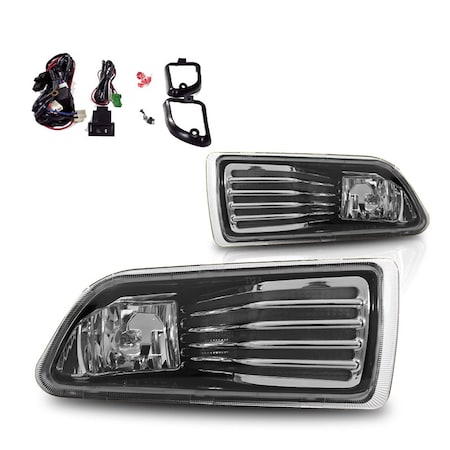 Winjet Fog Lights - Clear - Wiring Kit Included CFWJ-0070-C | Zoro