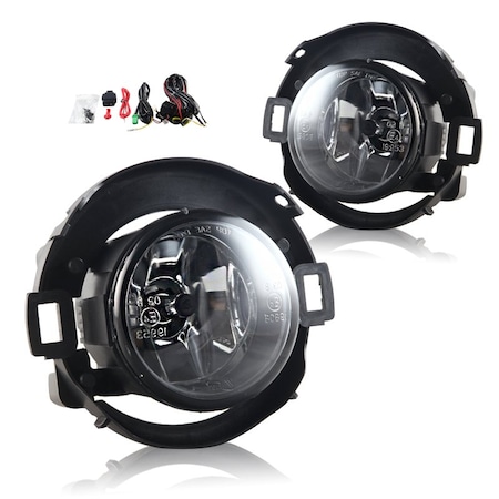Winjet Fog Light - Clear Wiring Kit Included CFWJ-0449-C | Zoro