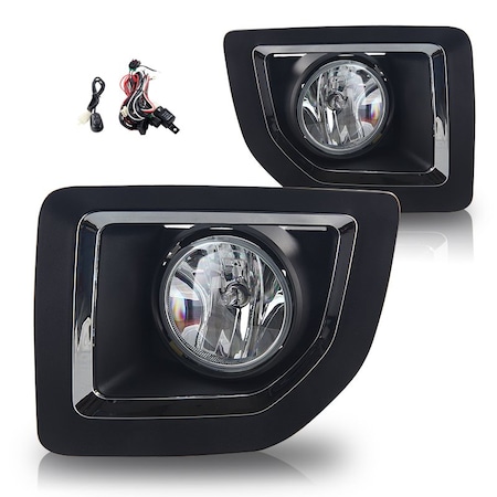 Winjet Fog Lights - Clear Wiring Kit Included CFWJ-0428-C | Zoro