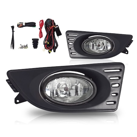 Winjet Fog Lights - Clear - Wiring Kit Included CFWJ-0060-C | Zoro