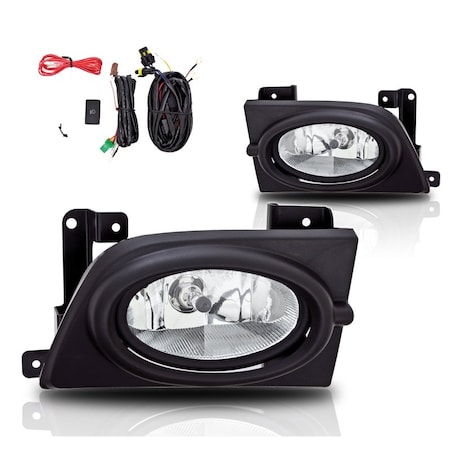 Winjet Fog Lights - Clear - Wiring Kit Included CFWJ-0059-C | Zoro