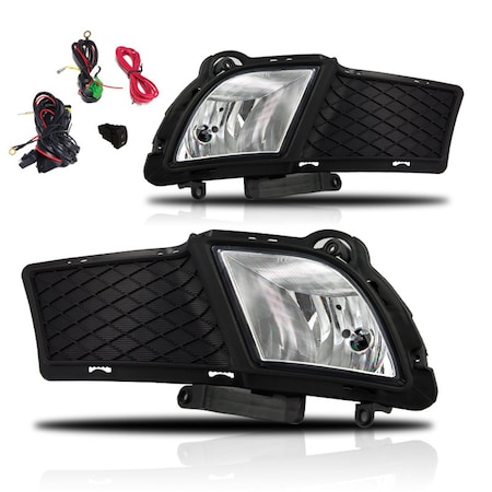 Winjet Fog Lights - Clear Include Wiring Kit And Switch CFWJ-0285-C | Zoro