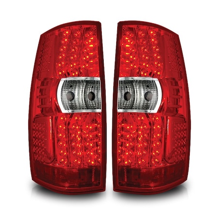 Winjet Led Tail Light - Chrome / Red CTWJ-0350-CR | Zoro