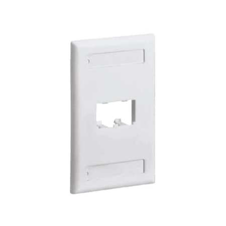 Panduit 2-PORT FLUSH MOUNT UNLOADED, SINGLE GANG MINI-COM CLASSIC ...
