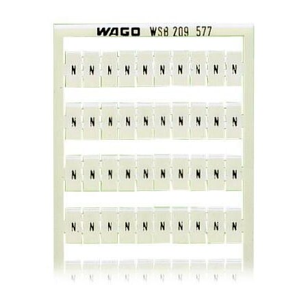 Wago 577 TERM BLOCK MKR 4-17.5MM, HOR LABELED 'L1' 100/SHT, 5 CARDS/BOX ...