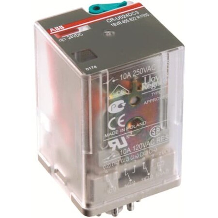 Abb INTERFACE RELAY W/O LED, 2 C/O CONTACTS 250V/10A, 110VDC COIL ...