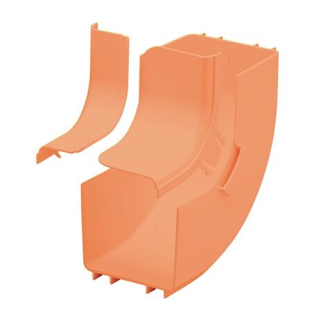 Panduit FIBERRUNNER FITTING, 4X4 INSIDE VERT 90 DEG ANGLE, ABS ORANGE ...