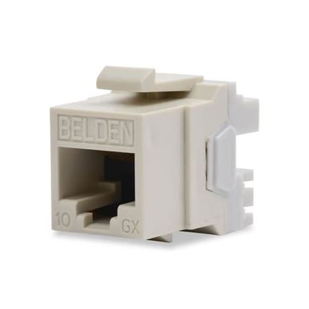 Belden 1-PORT MOD JACK 8W8P UTP, T568A/B CAT6A IP10 KEYCONNECT, 10GX ...