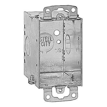 Abb Electrical Box, 14 cu. in., Switch Box Type, Steel CW 1/2 | Zoro