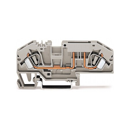 Wago 2-CONDUCTOR FUSE TERMINAL, BLOCK FORMINI-AUTOMOTIVE BLADE, 282-696 ...