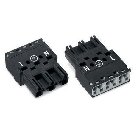 Wago SOCKET W/O RELIEF HOUSING 3, POLE PIN SPACING 10 MM / 0.394, IN ...