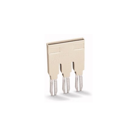 Wago PUSH-IN TYPE JUMPERS BAR, 10-POLE NOMINAL 18A, 859-410 | Zoro