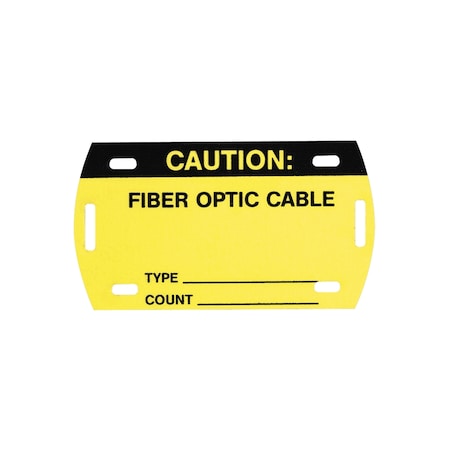 Panduit CABLE MARKER WRITE-ON TAG U.V.RESIST BLK LEGEND ON YELLOW, PK 5 ...